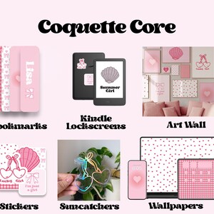Flirty Stickers | Cute Aesthetic Stickers for Journals | Coquette Core ...