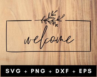 Cursive Welcome Svg - Etsy