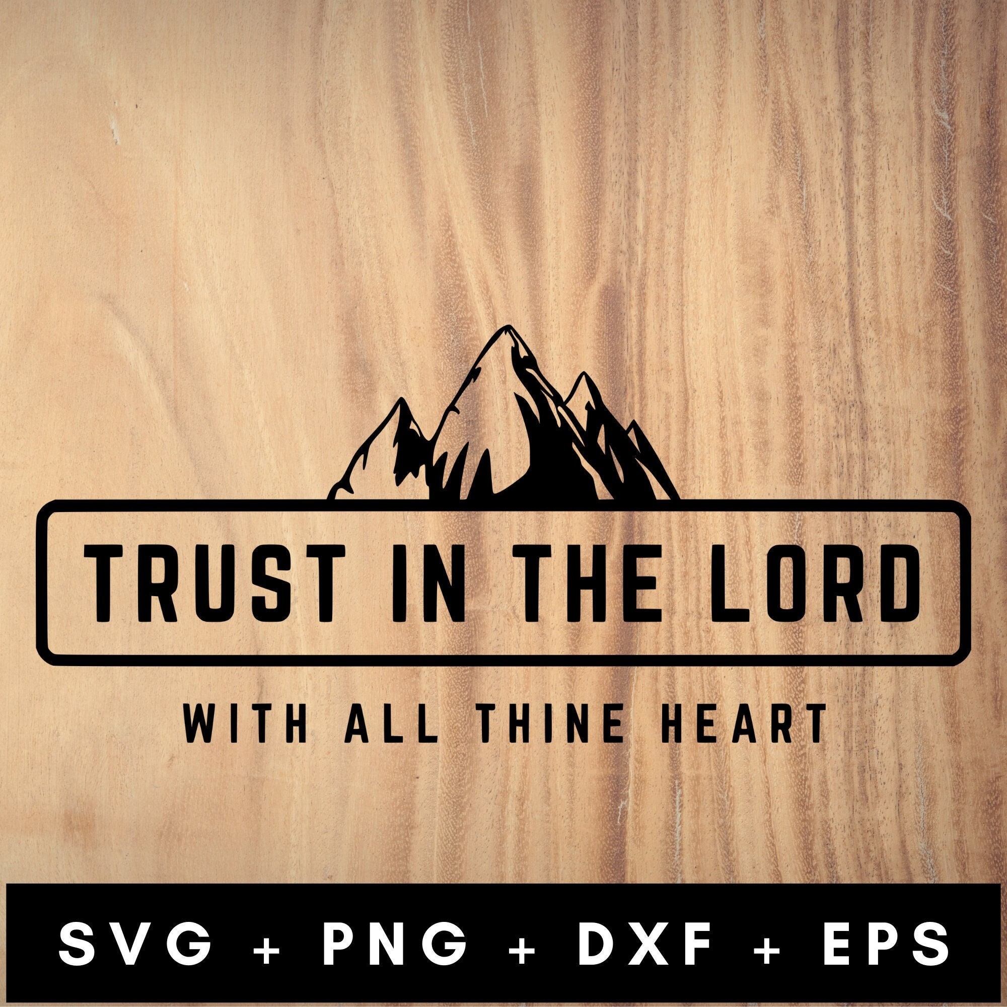 Trust in the Lord With All Thine Heart 2022 Youth Theme Cut File Svg ...