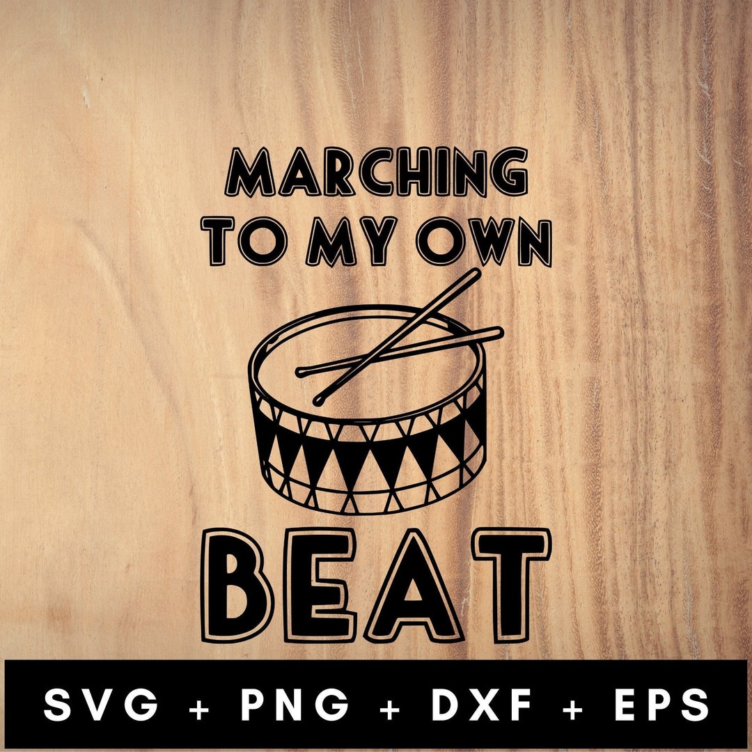 Drummer Svg, Cardio Drumming Svg, Drum Svg, Marching to the Beat of My ...
