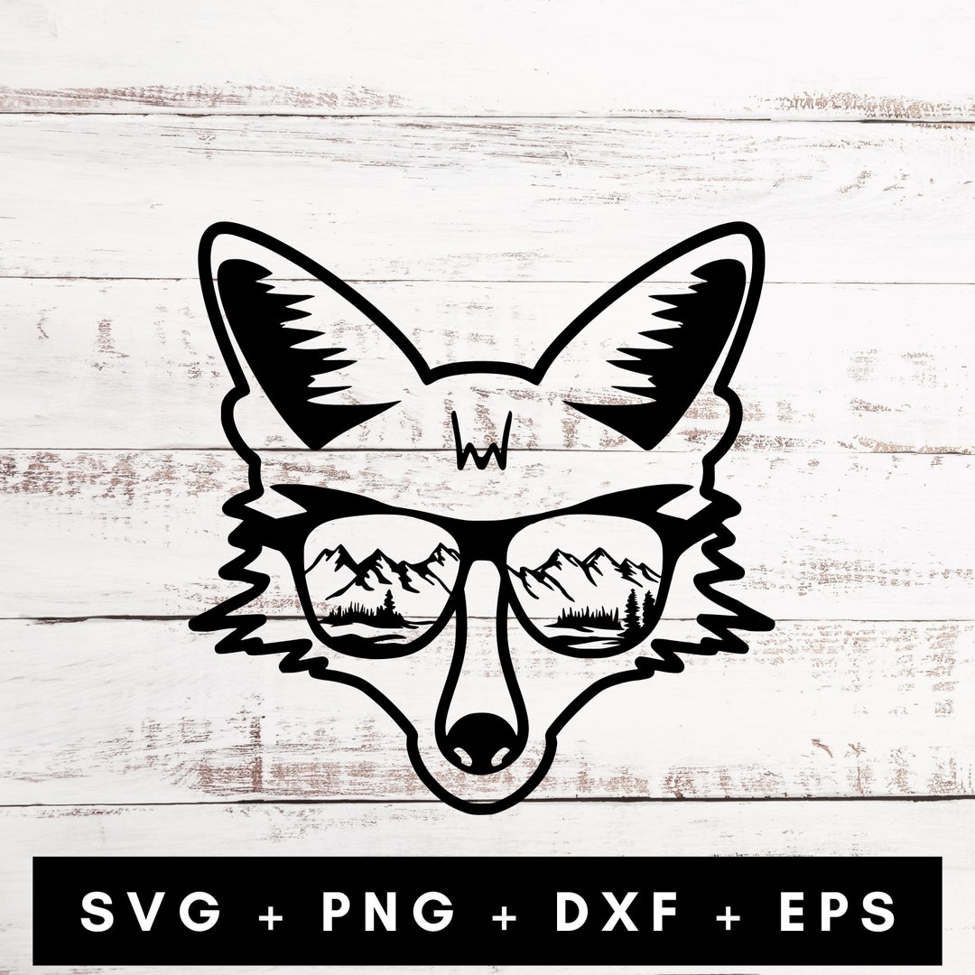 Fox Svg, Fox Face Svg, Woodland Svg, Cool Fox With Sunglasses Svg, Cool ...