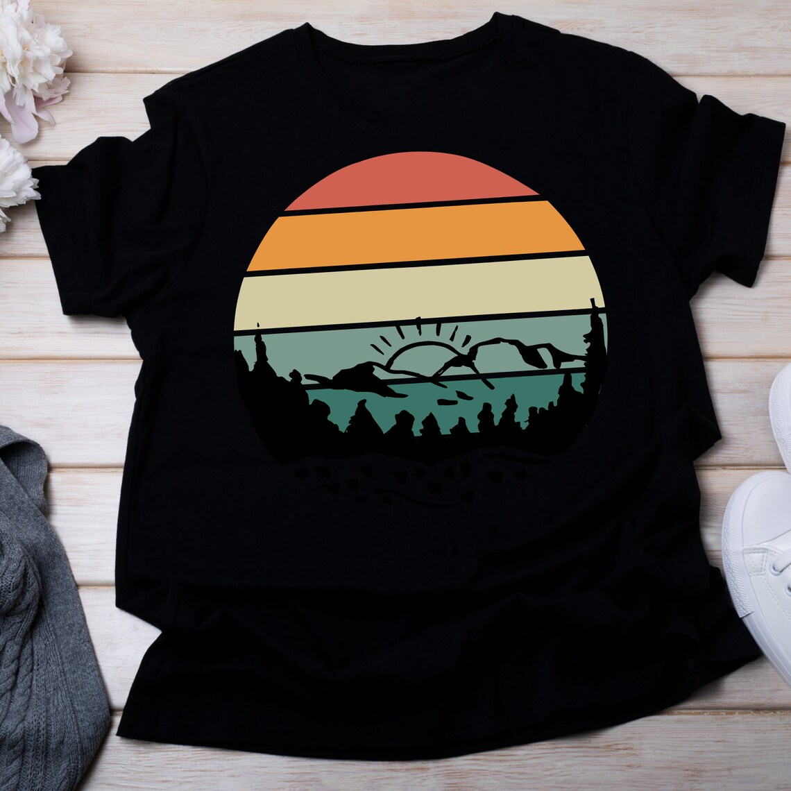 Retro Sunset Svg Png Dxf Eps, Retro Svg, Sunshine Svg, Summer Vibes Svg ...