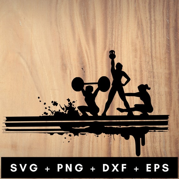 Weight Training Svg Png Eps Dxf Strong Svg Dumbbell Svg | Etsy