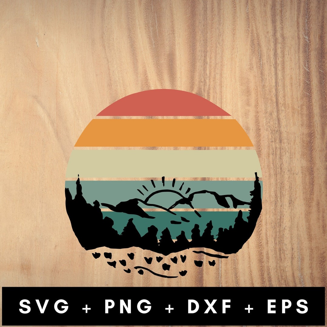 Retro Sunset Svg Png Dxf Eps, Retro Svg, Sunshine Svg, Summer Vibes Svg ...