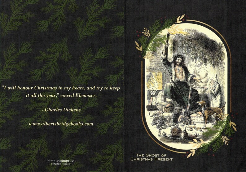 Greyhound-themed "a Christmas Carol" Holiday Cards (the Ghost of ...