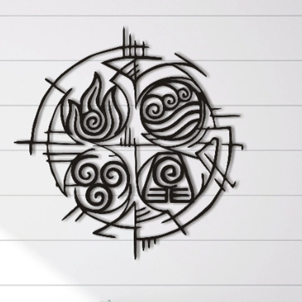 Wall Art 4 Elements - Etsy