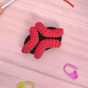 Handmade Crochet Angry, Drop, Exclamation Mark Manpu Hairclip Cute ...