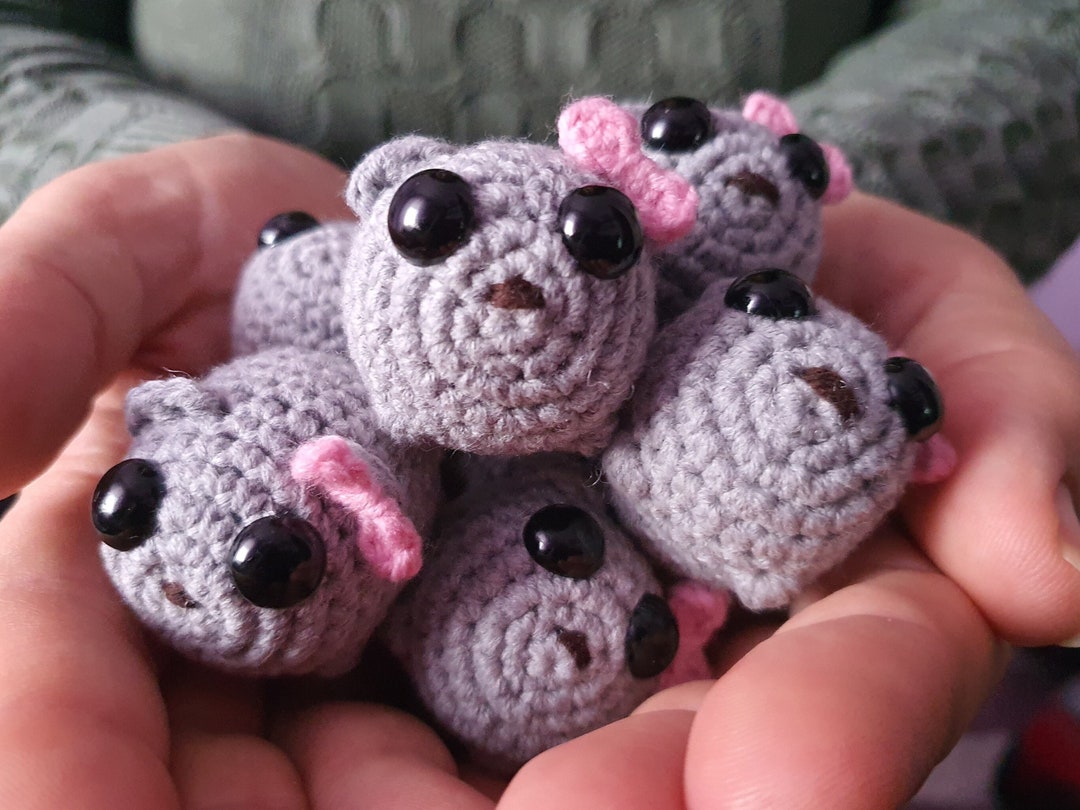 Sad Hamster Meme Viral Tiktok Crochet Keychain Handmade - Etsy