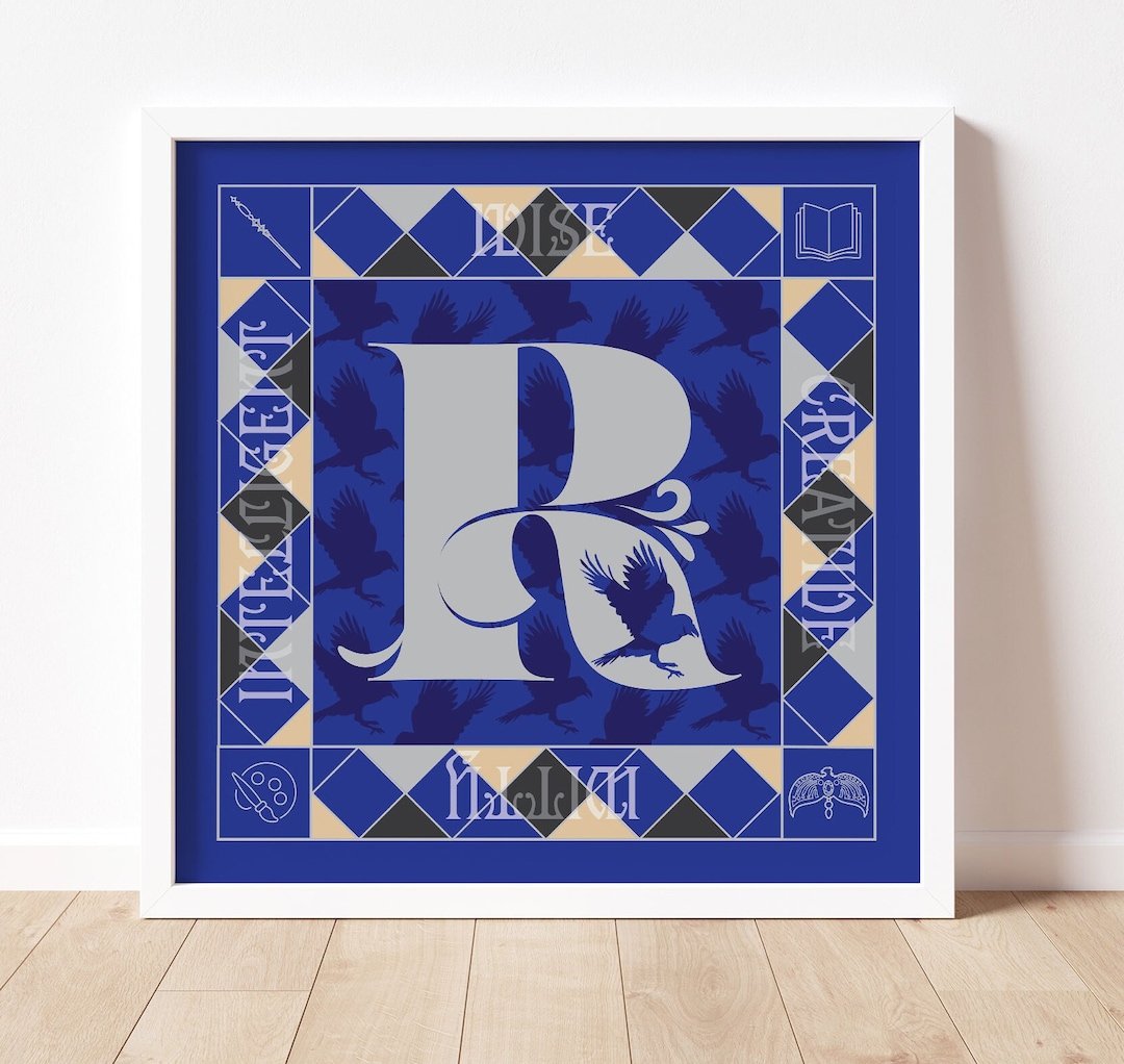 Ravenclaw Inspired Art Print | Harry Potter Inspired Wall Art - Etsy