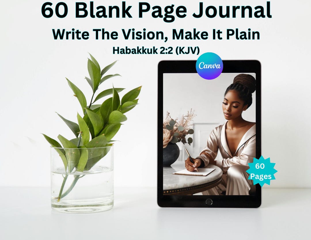 Digital Daily Journal, Blank Page Journal, Digital Journal, Journal for ...