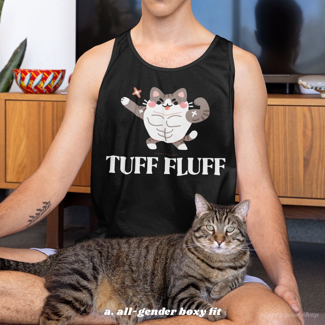 TUFF Cat Tank All-gender 14 Cat Colors 100% Cotton Black Tank Top - Etsy