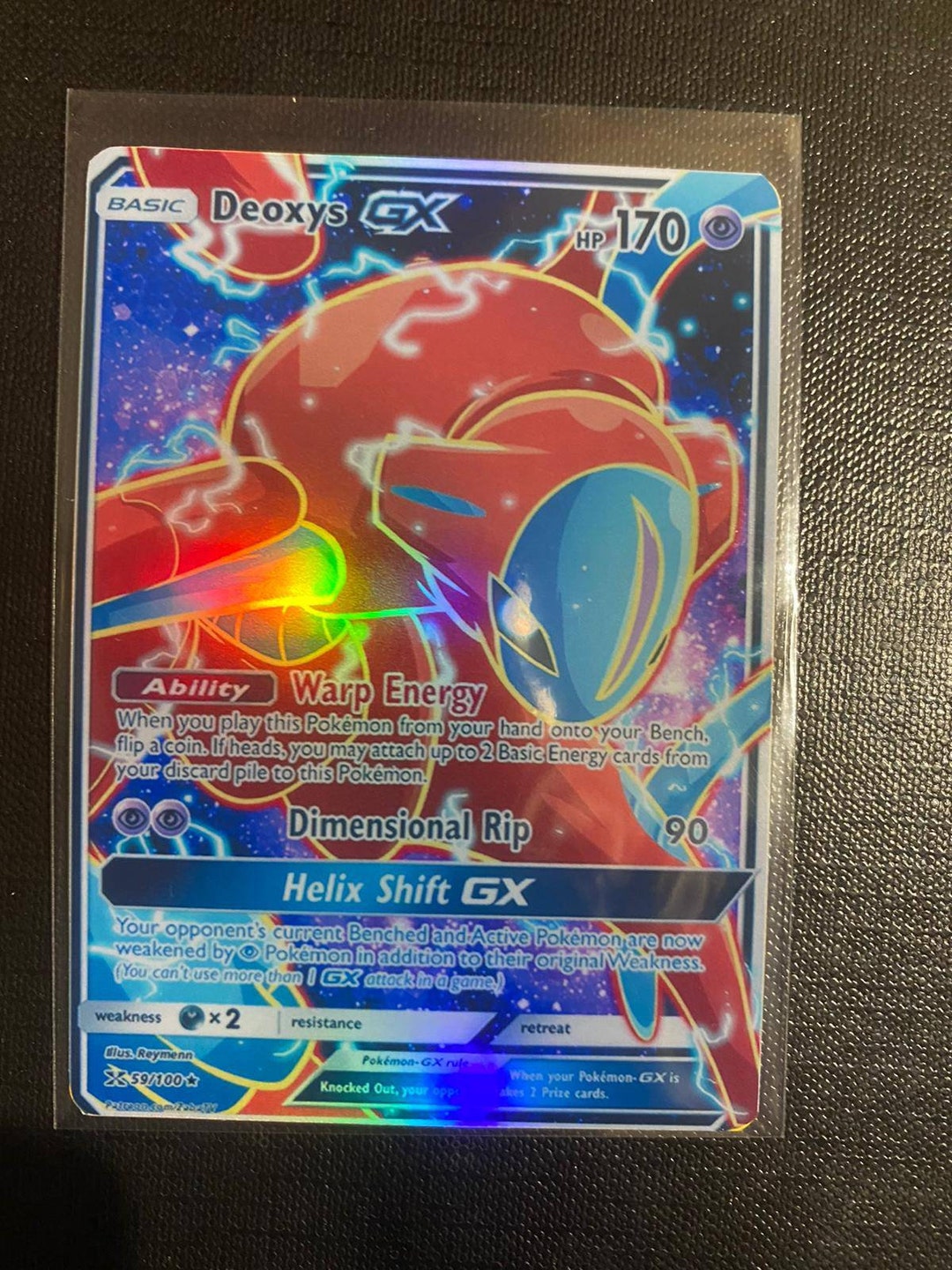 Buy Deoxys Gx Charizard Gx Ex Vmax V Card Orica Holographic Pikachu ...