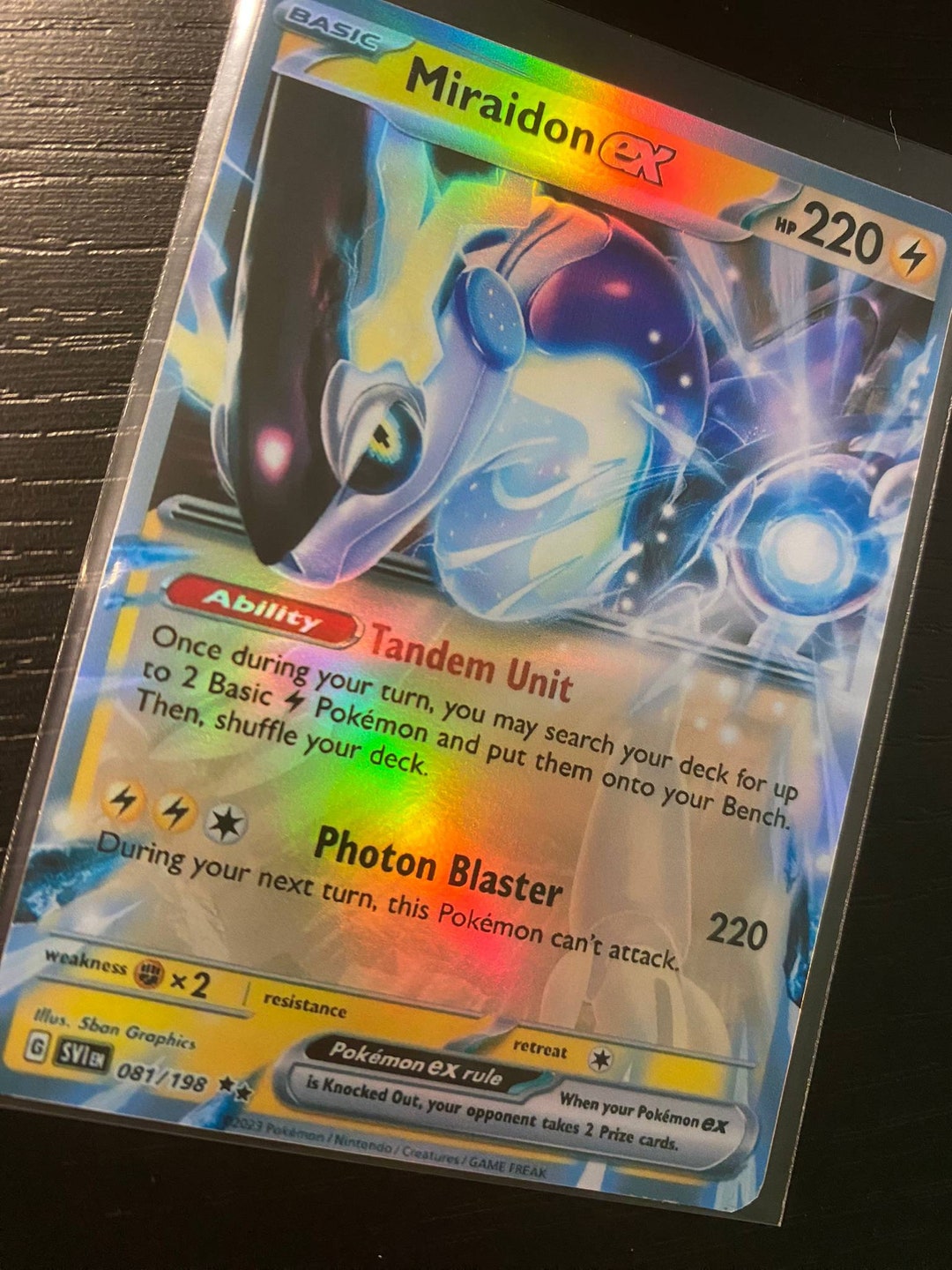 Miraidon Scarlet Violet Vstar Vmax Climax Gx Ex Vmax V Pokémon Card ...