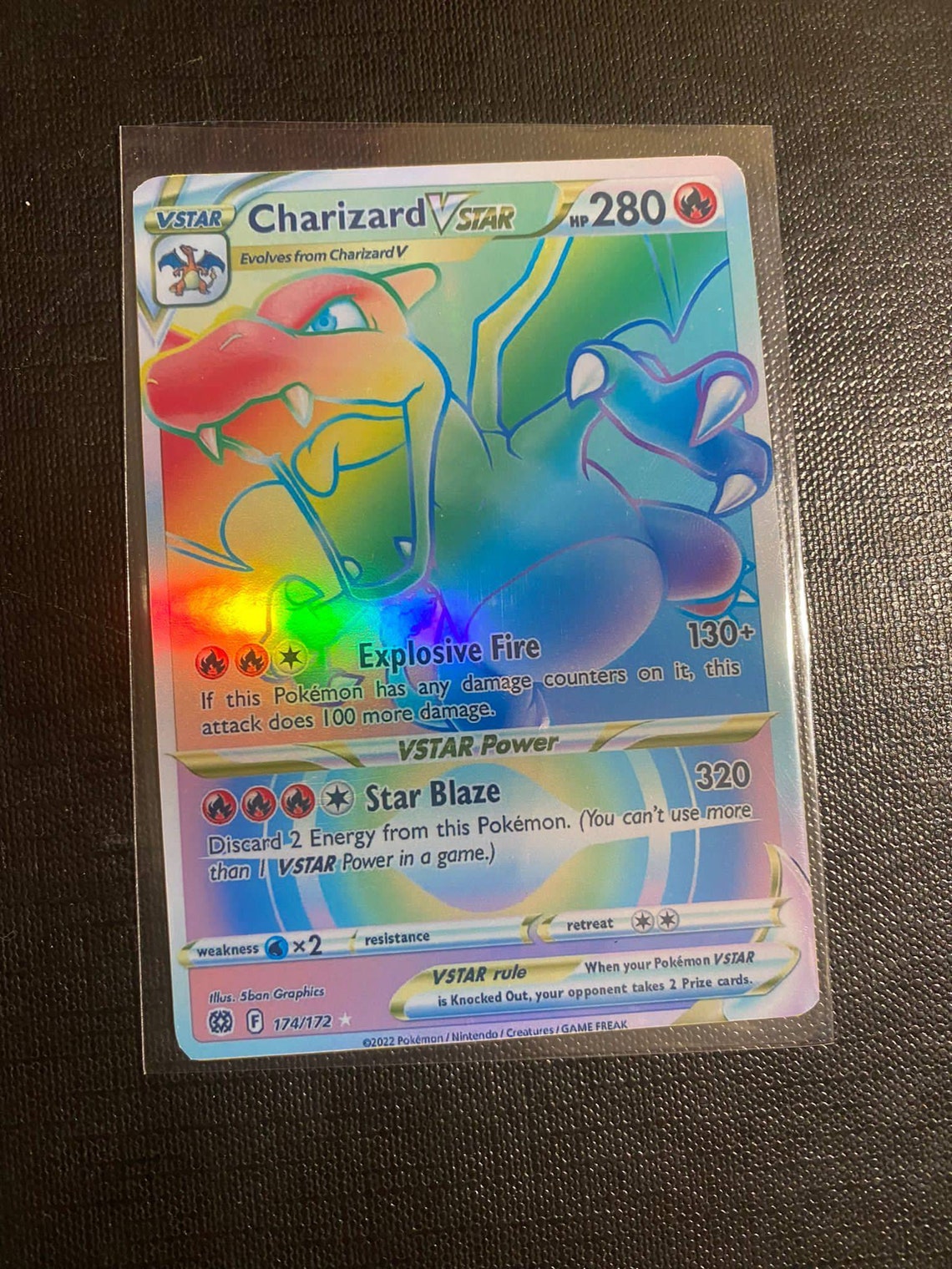 Charizard Vstar Raimbow Gx Ex Vmax V Pokémon Card Orica | Etsy India