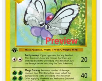 Butterfree V Card - Etsy