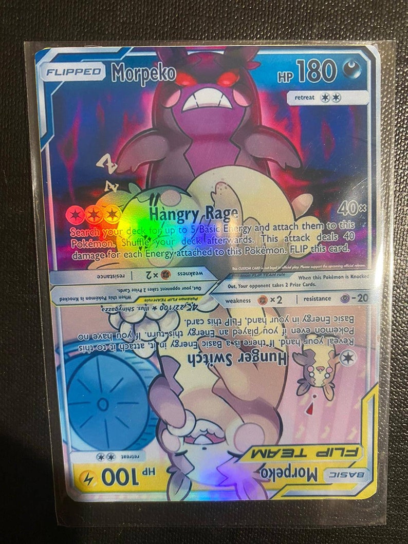 Morpeko Gx Flip Team Charizard Gx Ex Vmax V Pokémon Card Orica - Etsy