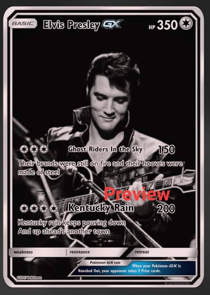 Elvis Presley Collectible Charizard Gx Ex Vmax V Pokémon Card - Etsy