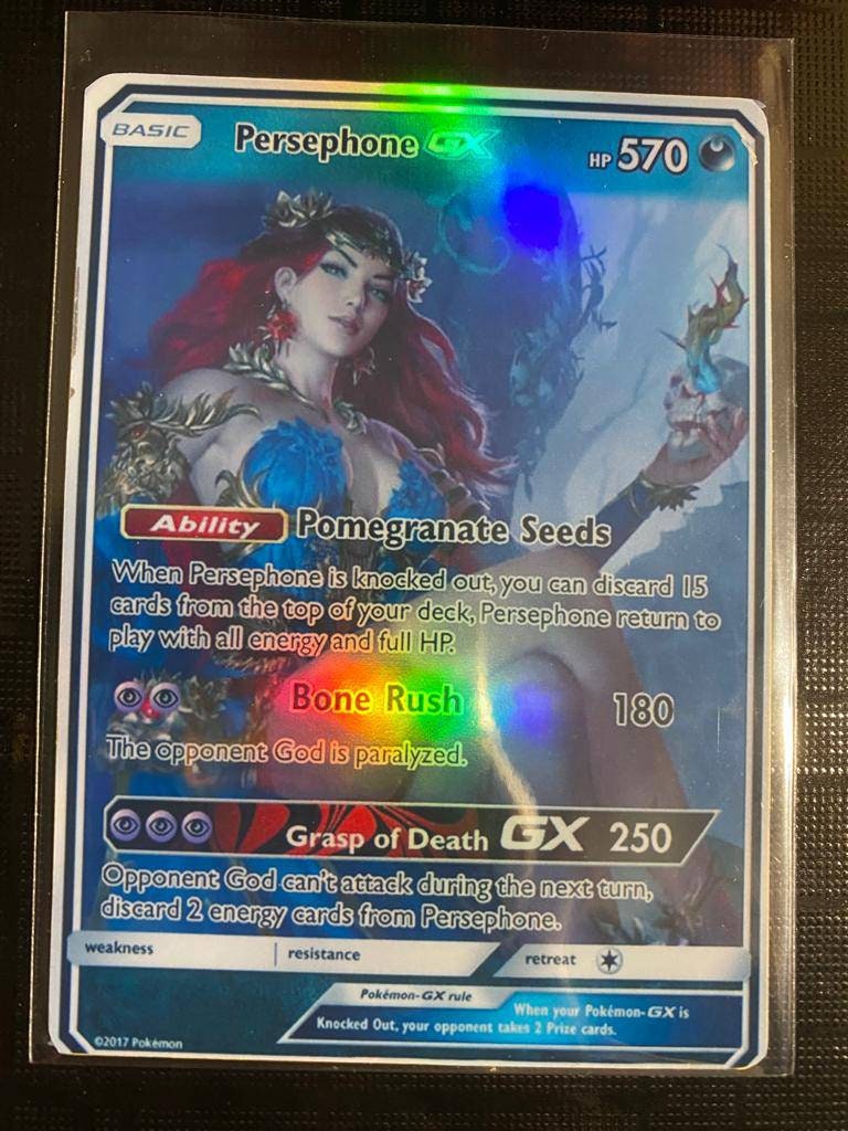 Persephone God Egyptian Greek Gx Ex Vmax V Pokémon Card Orica - Etsy