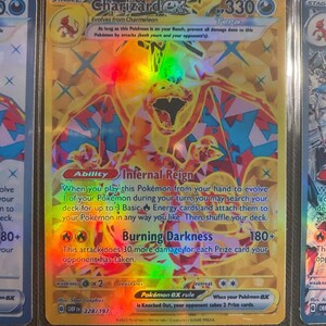 Charizard Obsidian Flames Custom Pokemon Card Holographic Vmax Ex Vstar ...