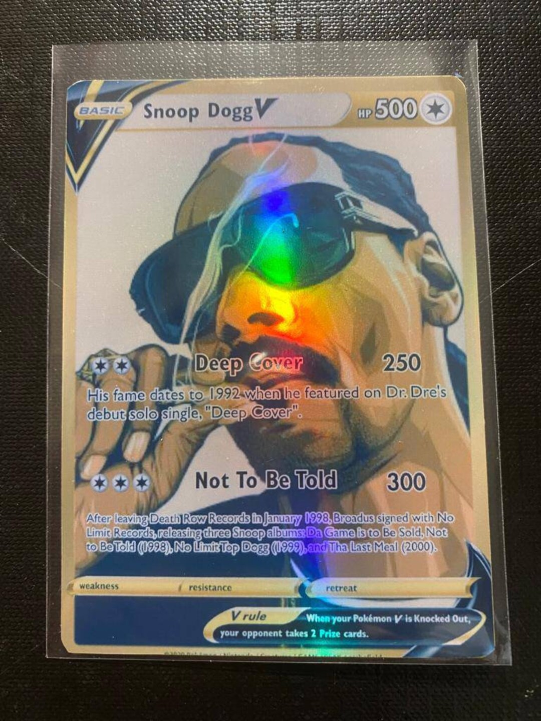 Snoop Dogg Collectible Charizard Gx Ex Vmax V Card Orica Holographic ...