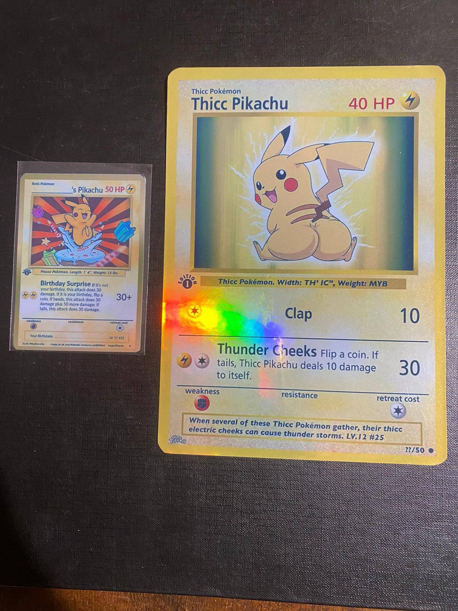 Thicc Pikachu Jumbo Charizard Gx Ex Vmax V Pokémon Card Orica - Etsy ...