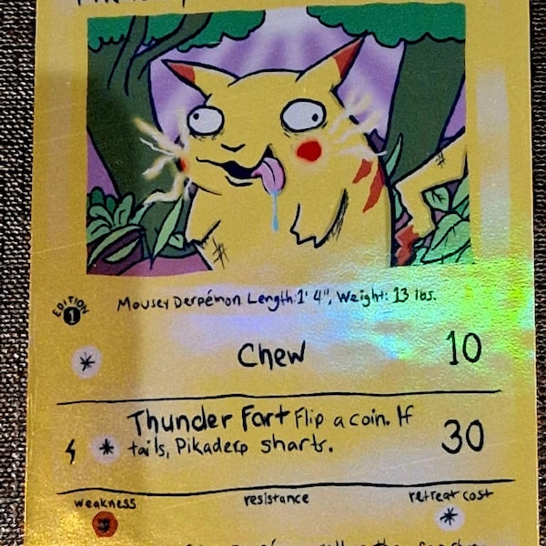 Thick Charizard Card - Etsy