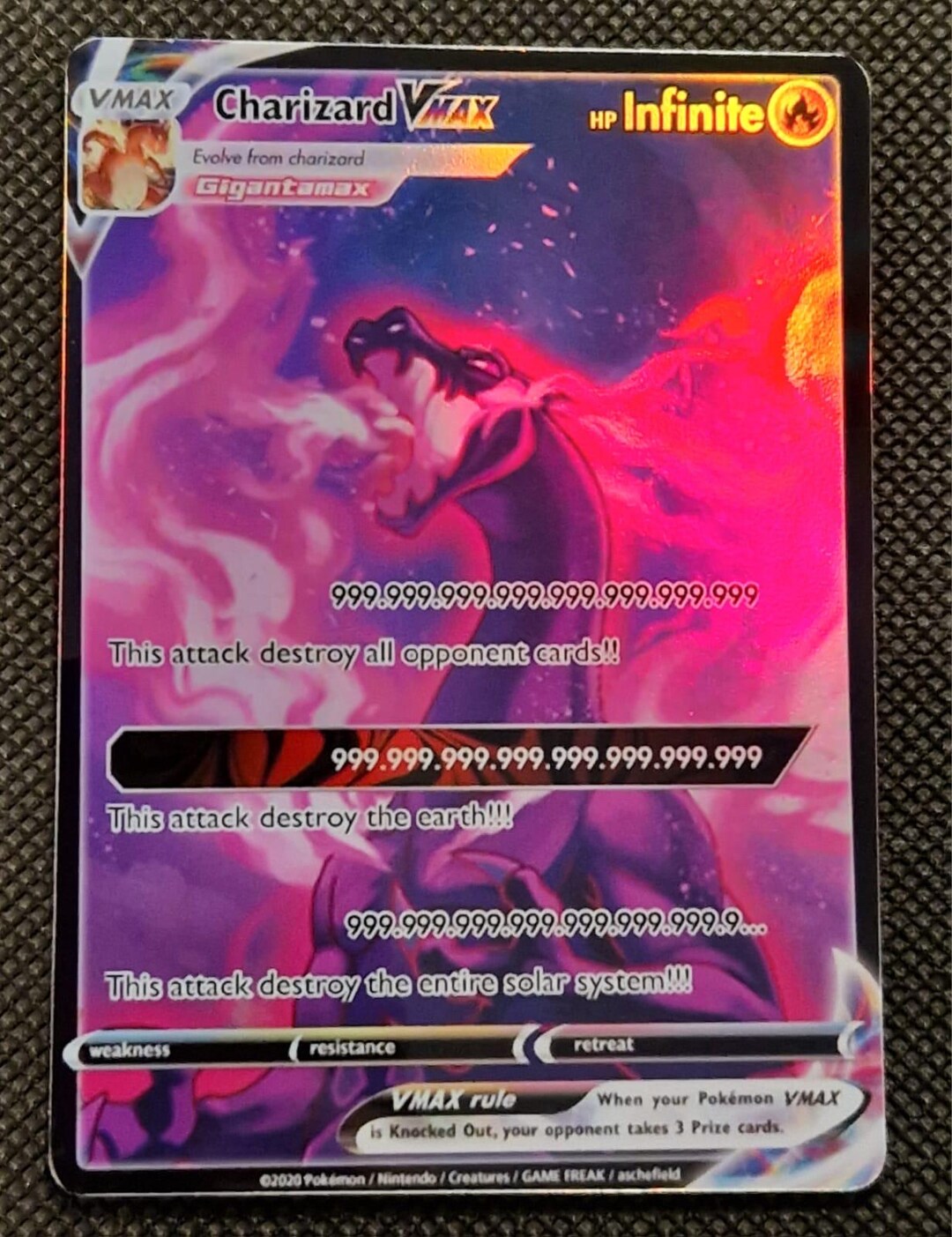 Charizard Gx Ex Vmax V Card Orica Holographic Pikachu Pokemon Celestial ...