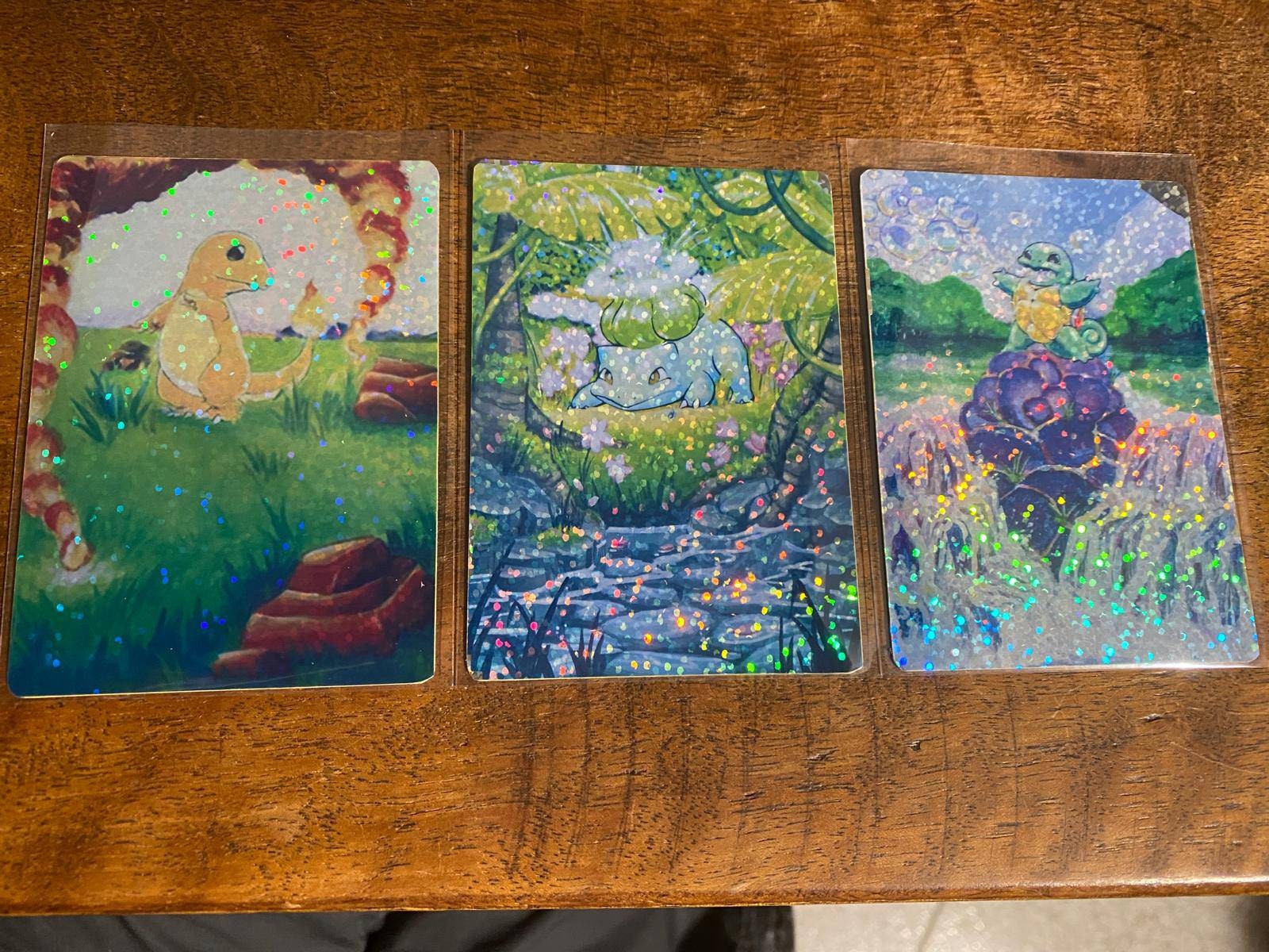 Cartao Pokemon Bulbasaur Charmander Squirtle Charmander, Bulbasaur