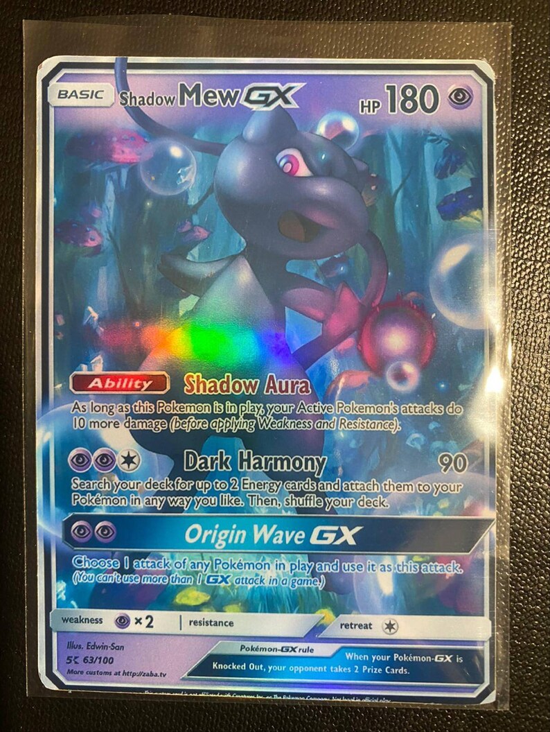 Mew Gx Shadow Mew Charizard Vstar Gx Ex Vmax V Pokémon Card - Etsy ...