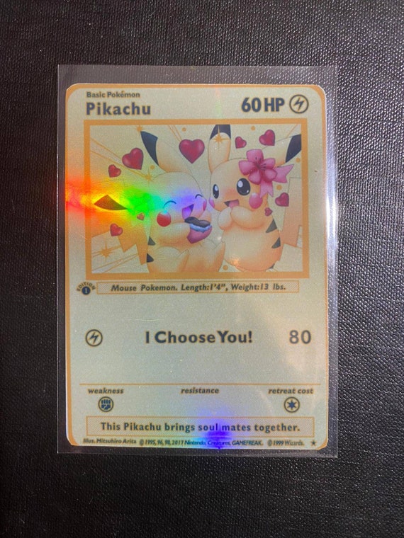 Pikachu Valentine's Day Happy Charizard Gx Ex Vmax Pokémon | Etsy