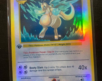 Thicc Pikachu Full Art Charizard Gx Ex Vmax V Pokémon Card - Etsy
