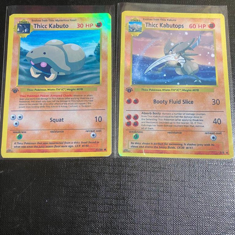 Thick Pikachu Card - Etsy