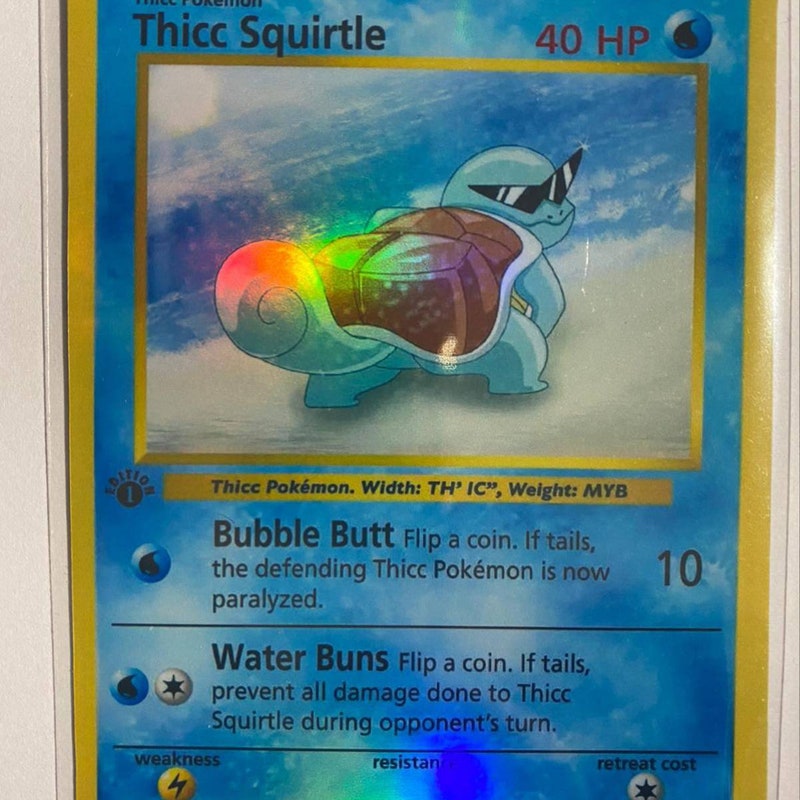 Thick Pikachu Card - Etsy