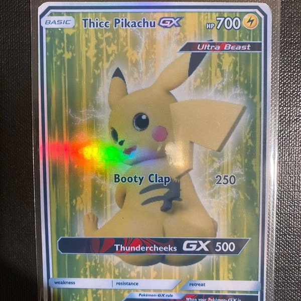 Thicc Pikachu - Etsy