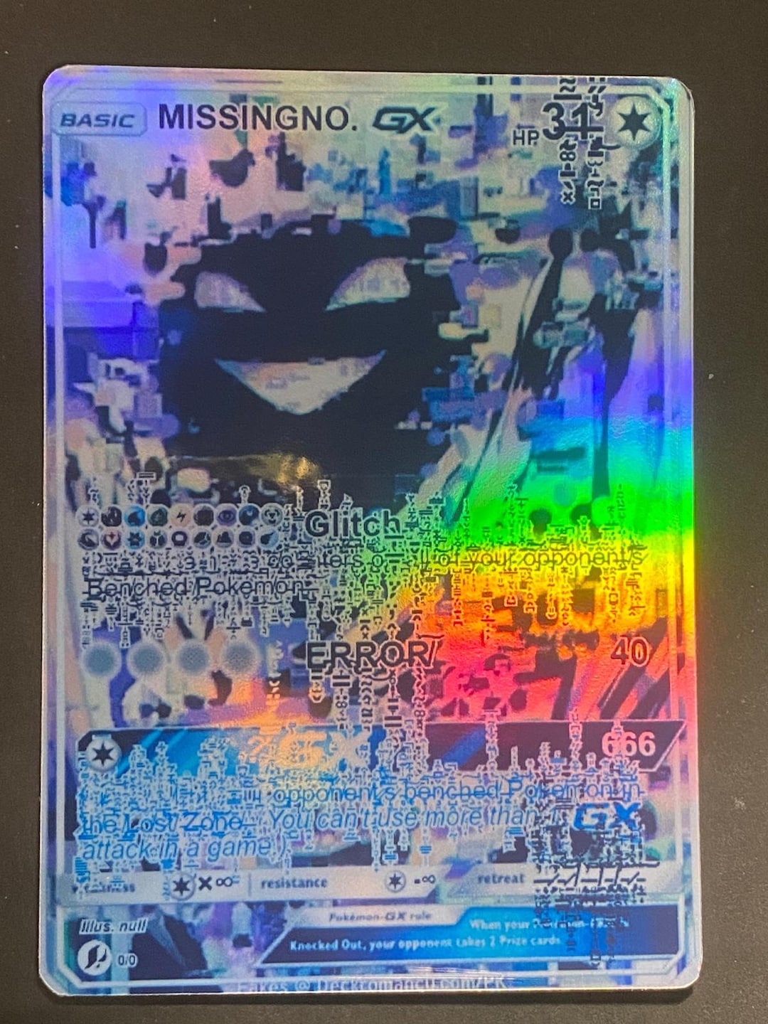 Missingno Missino Charizard Gx Ex Vmax V Pokémon Card Orica Holographic ...