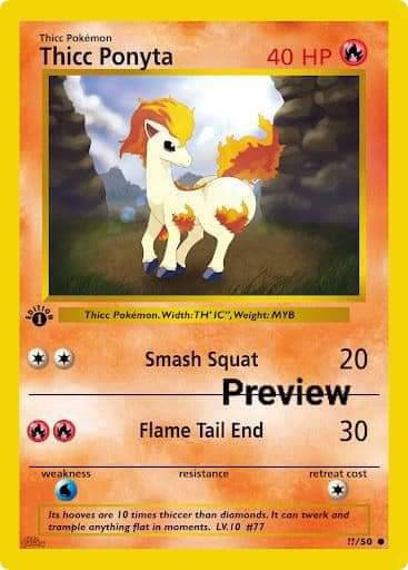Ponyta Card