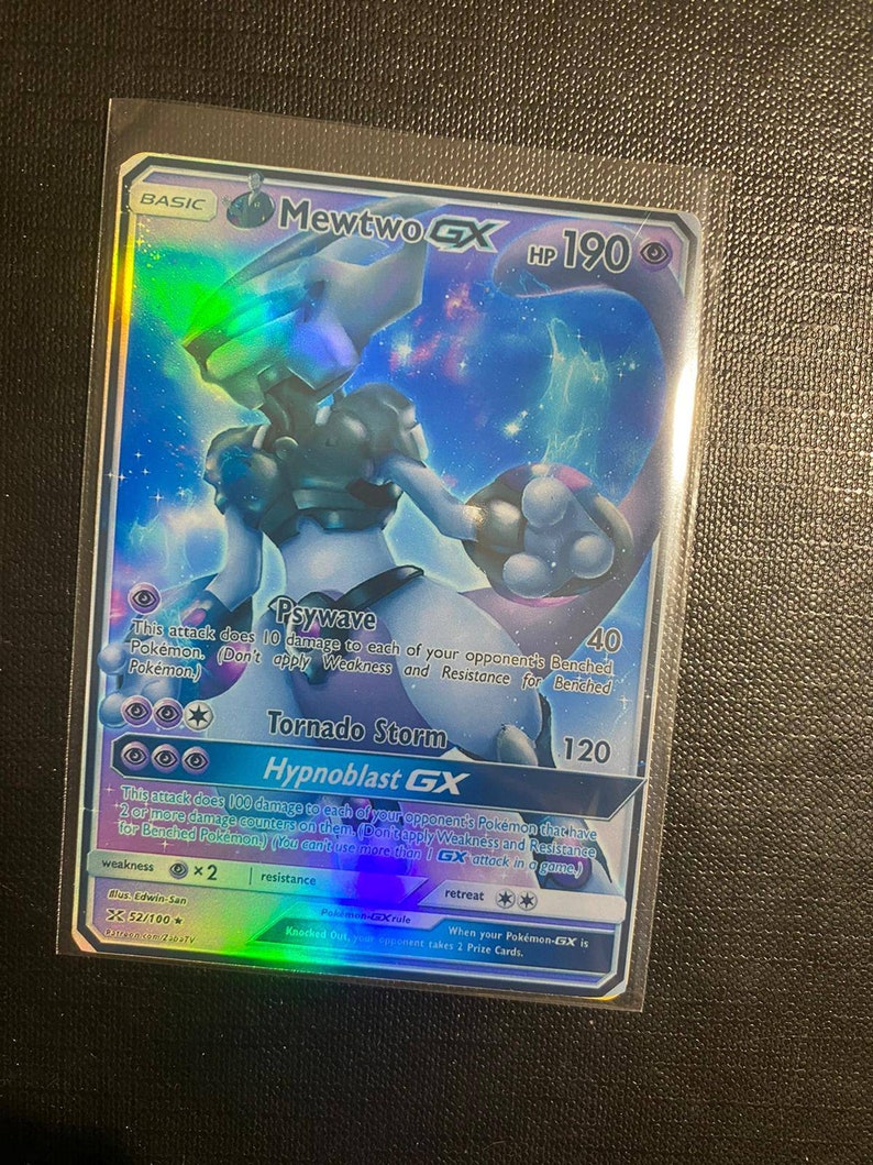 Shadow Armored Mewtwo Gx Charizard Gx Ex Vmax V Pokémon Card - Etsy New ...