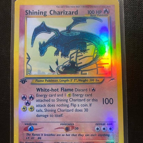 Shining Charizard Gx Card - Etsy