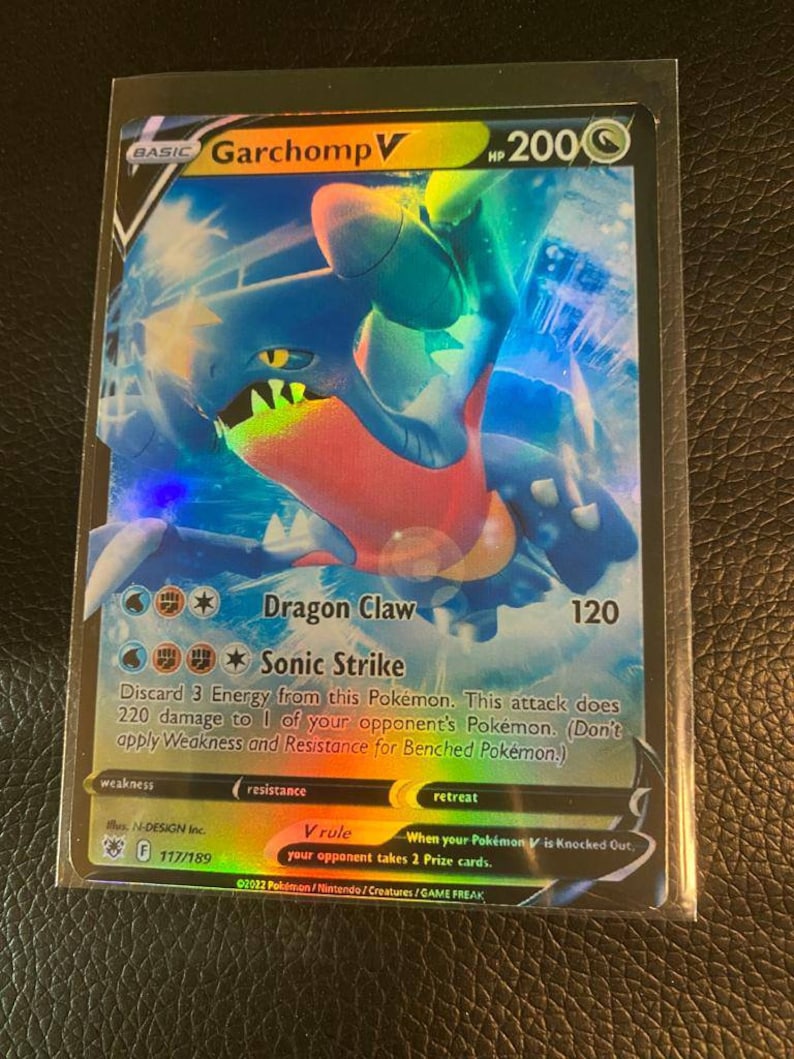 Garchomp Gx Charizard Gx Ex Vmax V Pokémon Card Orica - Etsy