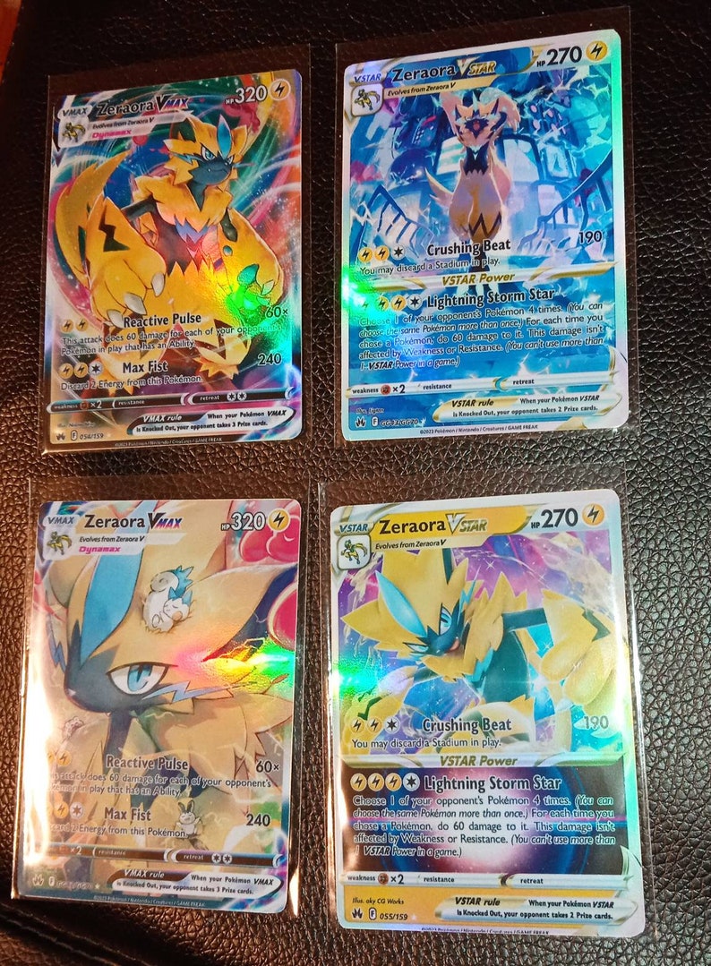 Zeraora Vstar Universe Set Gx Ex Vmax V Vstar Card Orica - Etsy