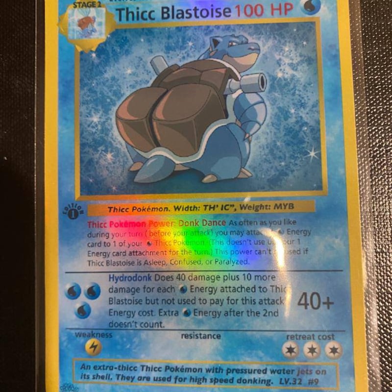 Thick Pikachu Card - Etsy