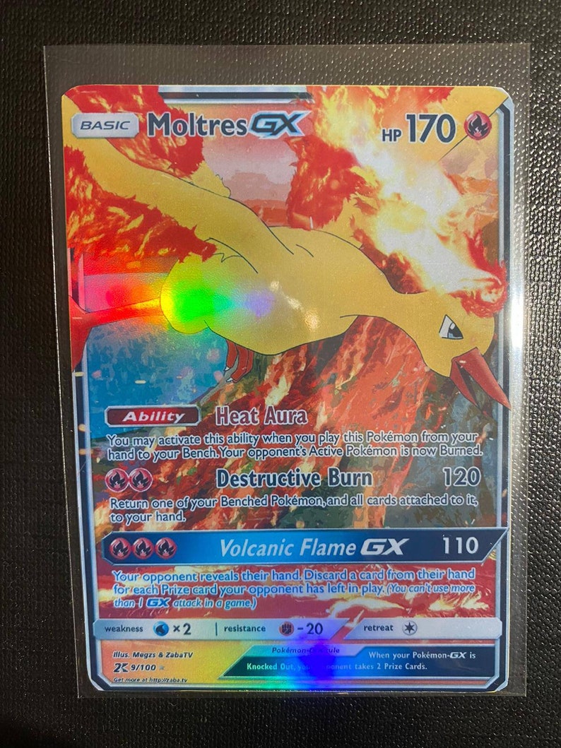 Moltres Gx Charizard Gx Ex Vmax V Pokémon Card Orica - Etsy
