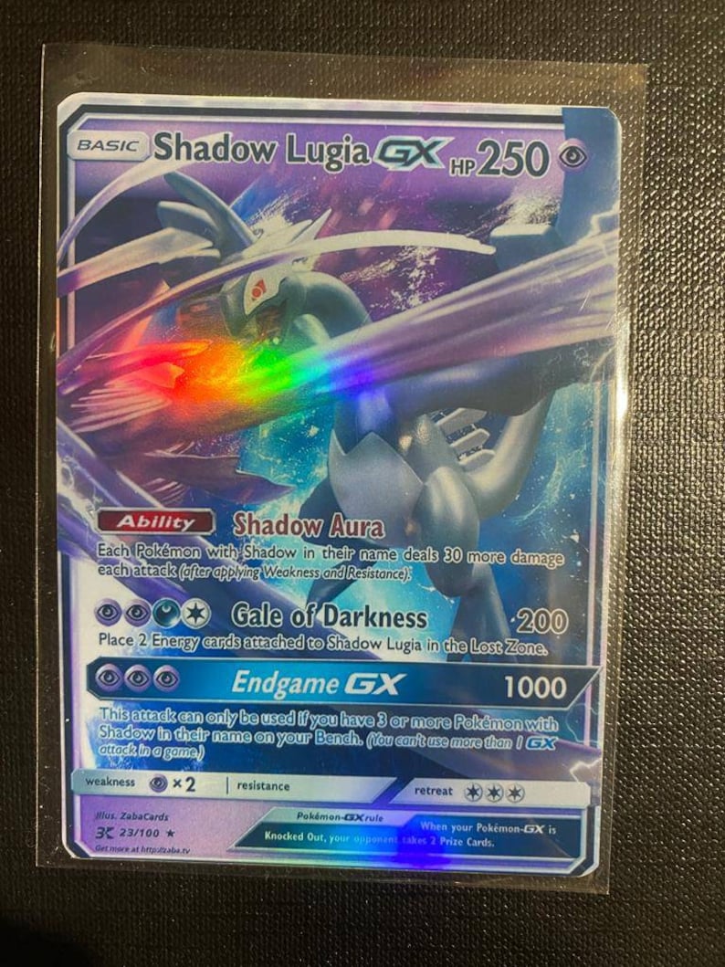 Shadow Lugia Gx Charizard Gx Ex Vmax V Pokémon Card Orica - Etsy Australia