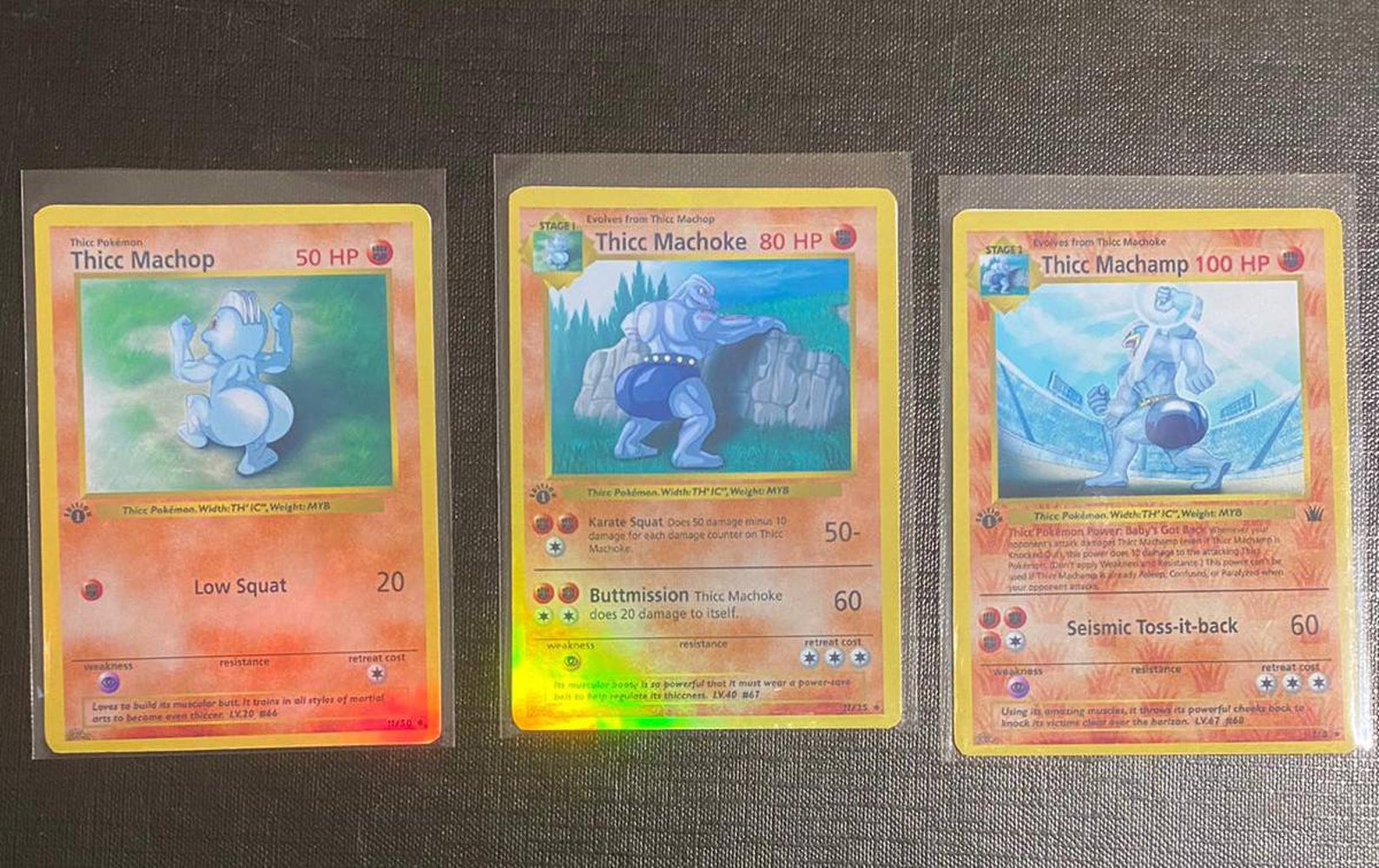 Thicc Machop Machoke Machamp Charizard Gx Ex Vmax V Pokémon - Etsy Ireland