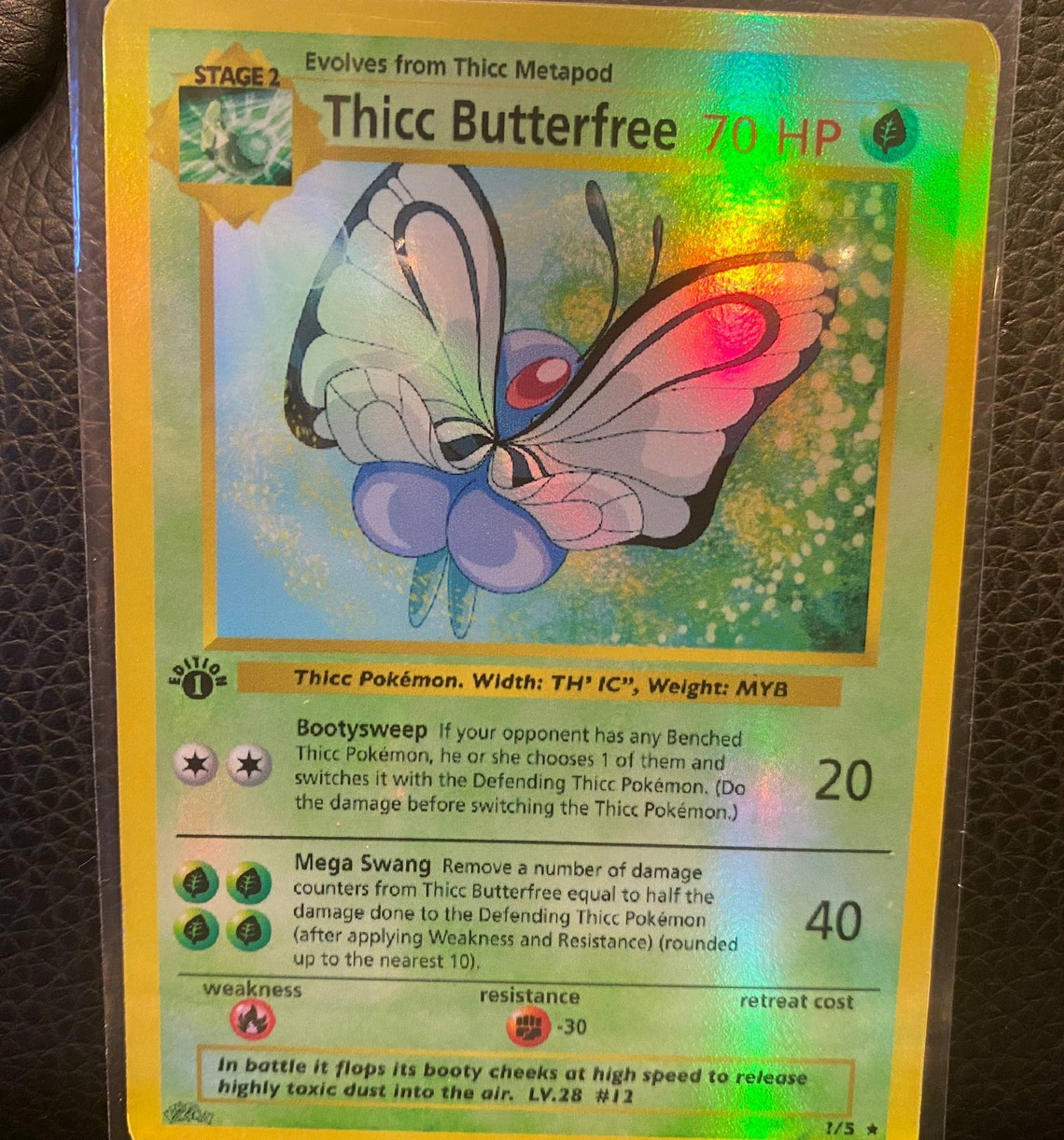 Thicc Butterfree Charizard Gx Ex Vmax V Pokémon Card Orica - Etsy