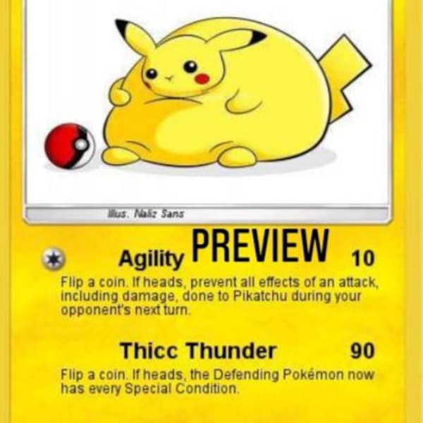 Thicc Pikachu - Etsy