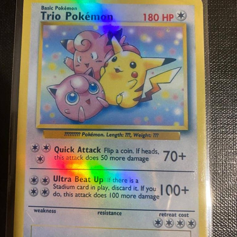 Thick Pikachu Card - Etsy