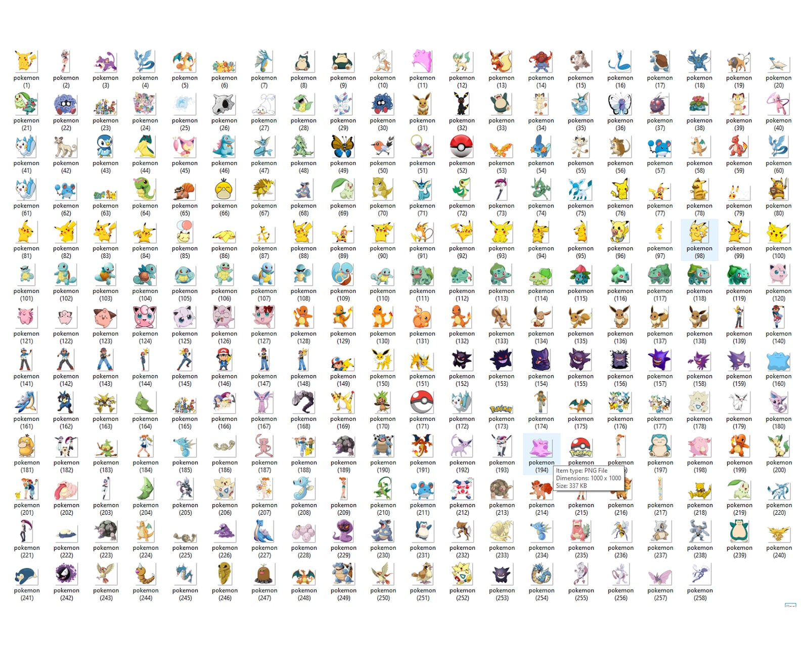 Pokemon, PNG, Poke Clipart, Instant Download, Printable, Images, Png ...