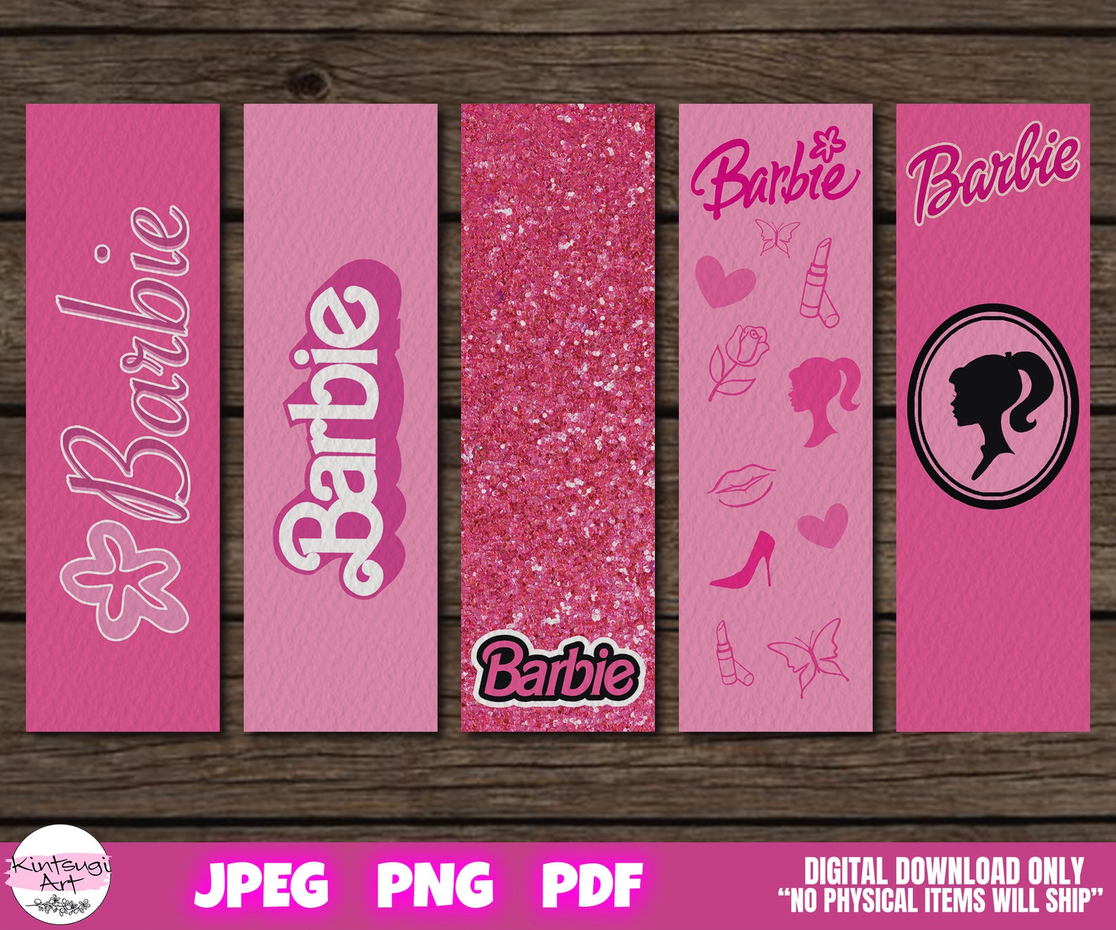 Printable Bookmarks Template, Printable Bookmarks Set, Bookmarks ...