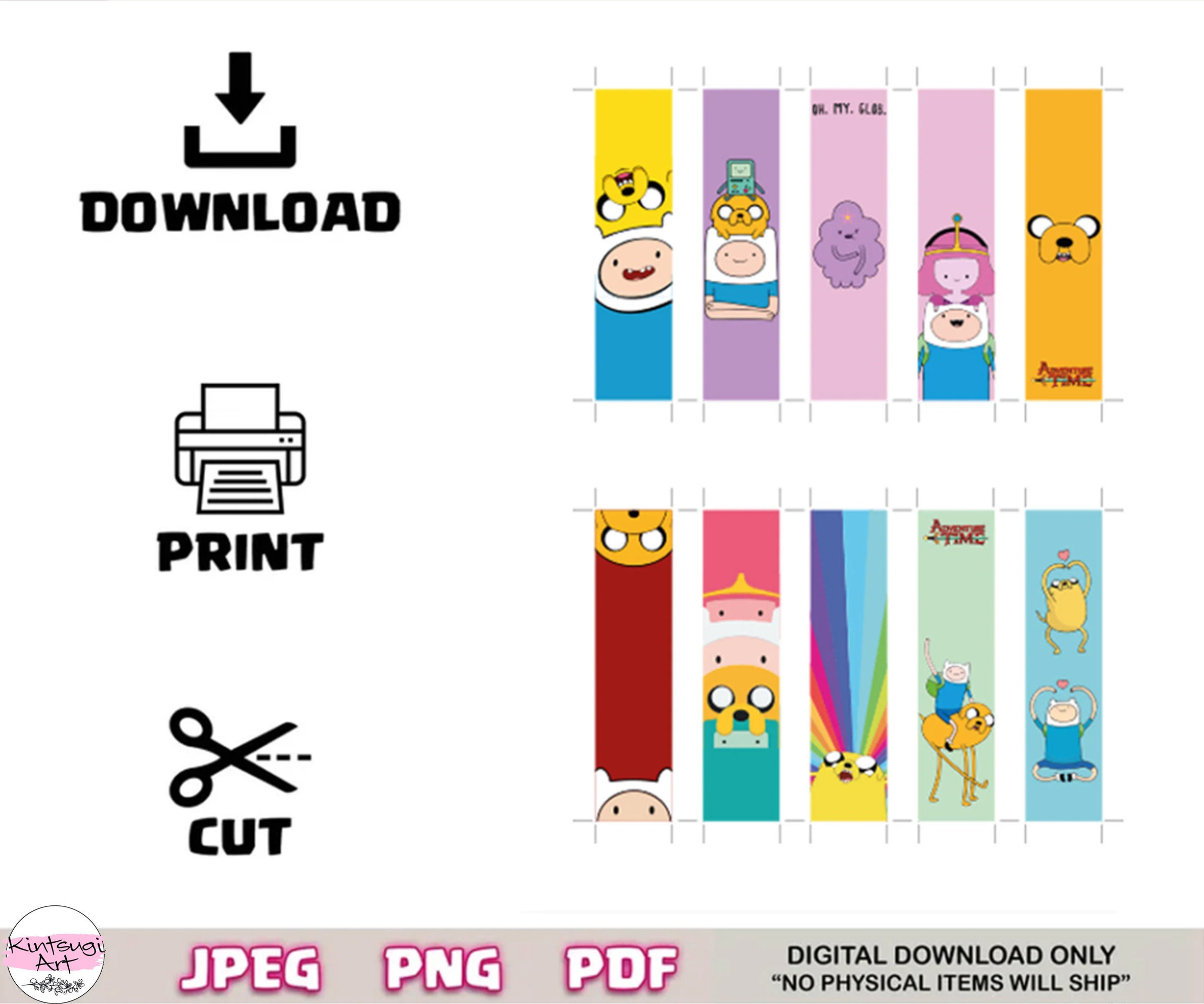 Printable Bookmarks Template, Printable Bookmarks Set, Bookmarks ...
